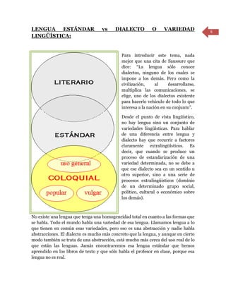 La lengua y sus niveles | DOCX