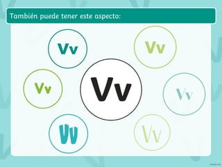 La letra v | PPTX