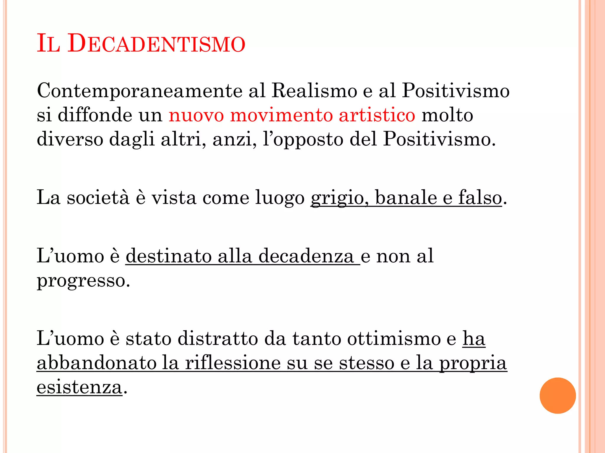 La letteratura tra fine ottocento e inizio novecento | PDF