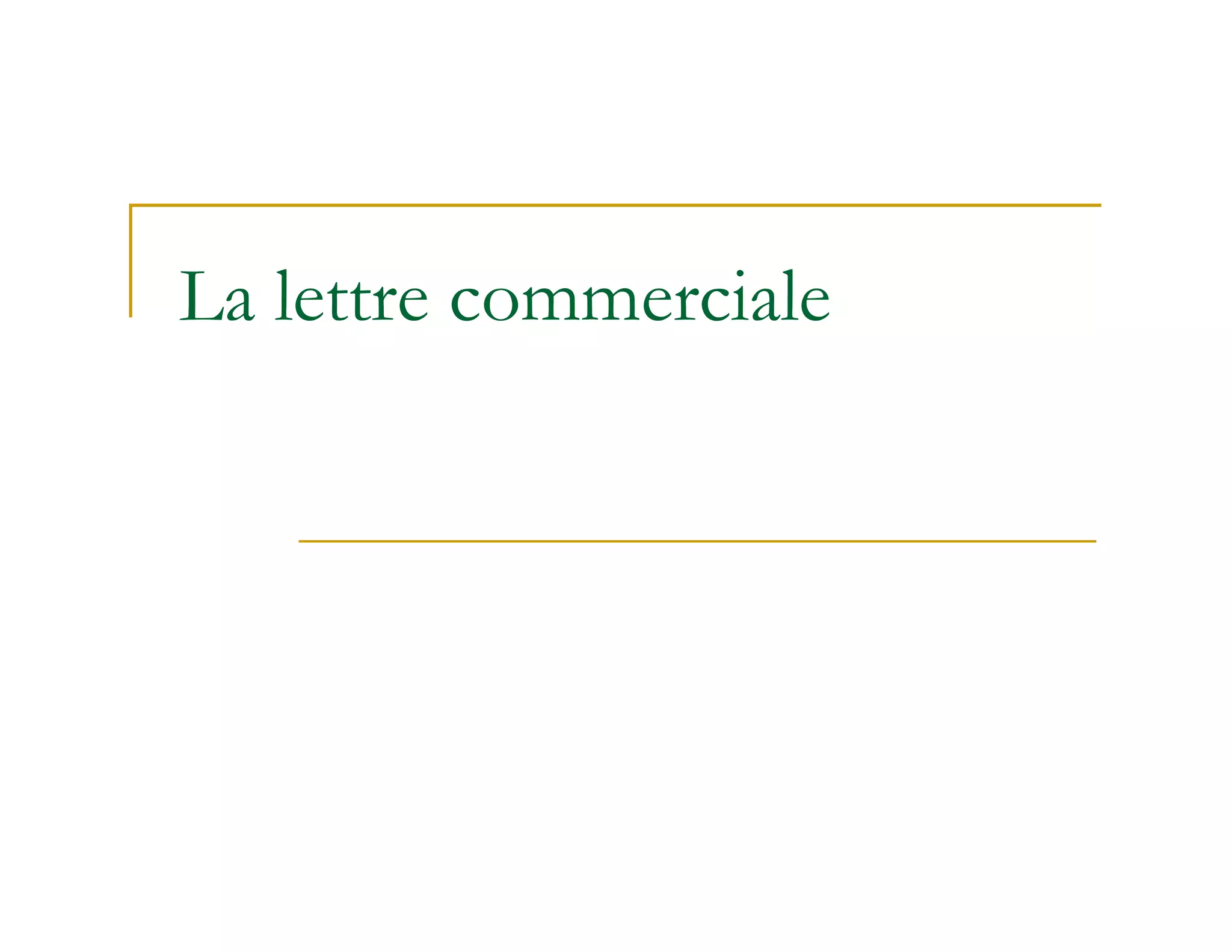 Définition Lettre Commerciale – Exemple D’Une Lettre Commerciale – ALIS