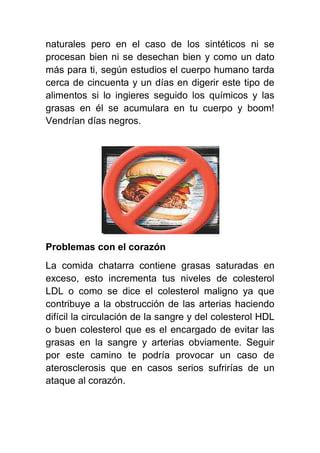 La ley contra la Comida Chatarra en Peru por Pedro Alejandro Reyes ...