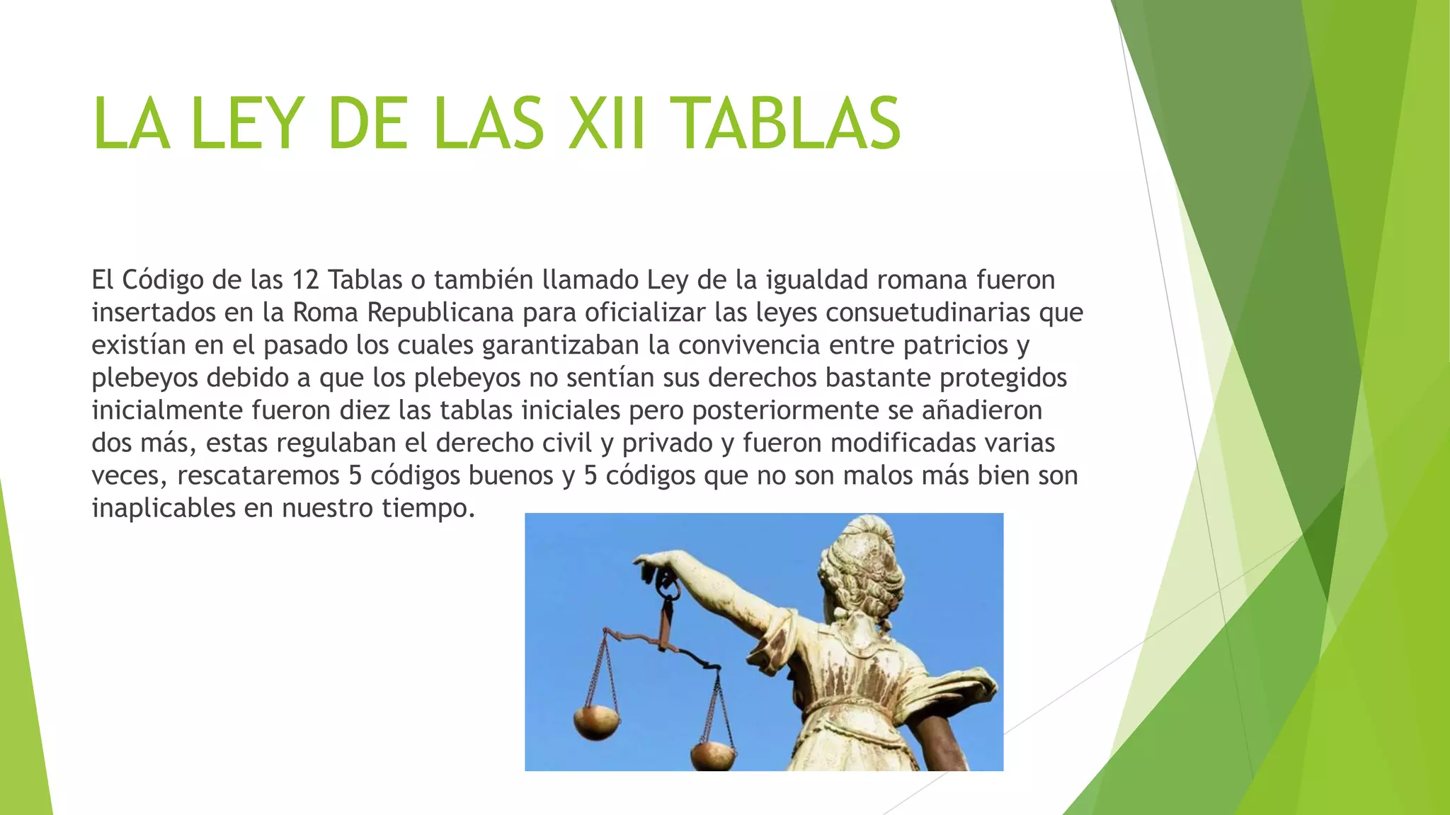 La Ley De Las 12 Tablas Patricia Navas Pptx