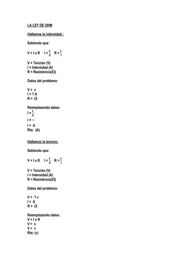 Ley De Ohm Pdf 6181