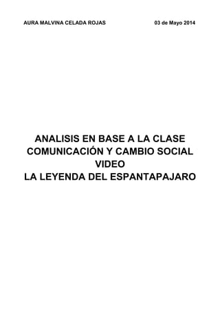 La leyenda del espantapajaros | DOCX