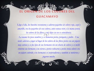 La leyenda del guacamyo | PPTX