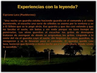 La leyenda del silbon | PPTX