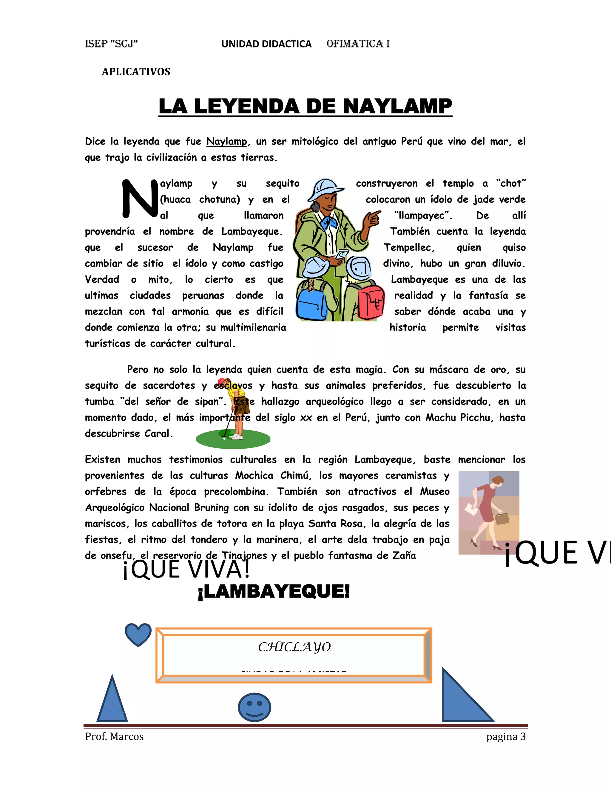 La leyenda de naylamp | DOCX