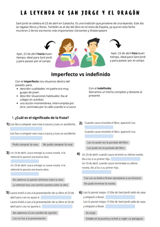 La leyenda de san jorge y el dragón pasados.pdf