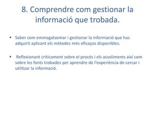 L’alfabetització informacional | PPT
