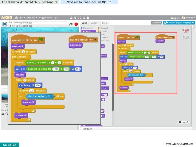 L'alfabeto di Scratch - lezione 3