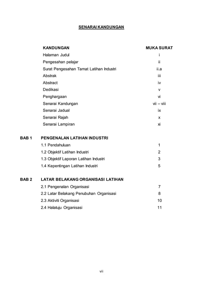 Laporan Akhir Latihan Industri | DOCX