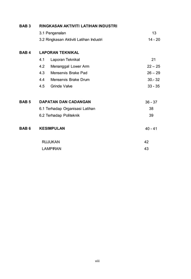 Laporan Akhir Latihan Industri | DOCX