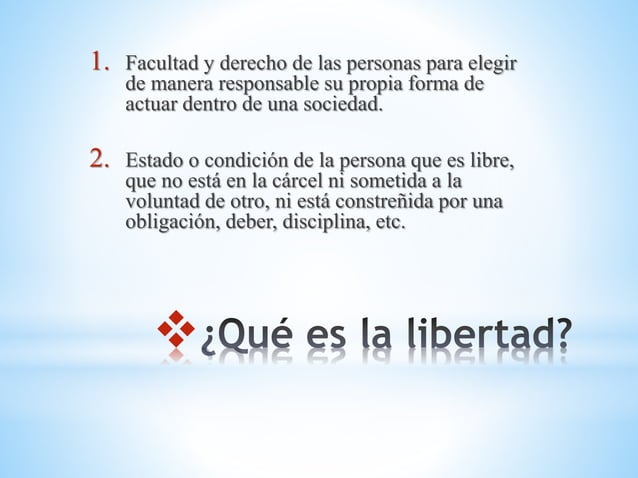 La libertad humana | PPT