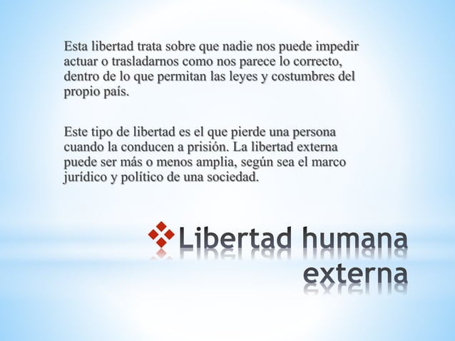 La libertad humana | PPT
