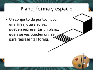 La linea, la forma, el color, el punto,textura | PPTX