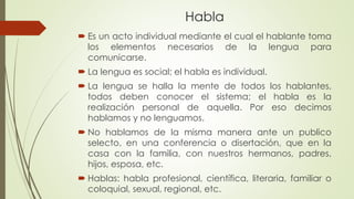 La lingüística moderna: lenguaje,lengua y habla | PPT