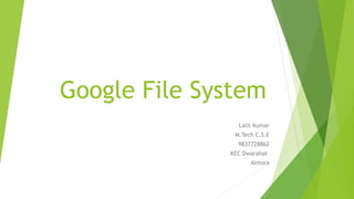 google file system | PPT