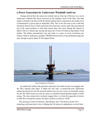 underwater windmill | PDF