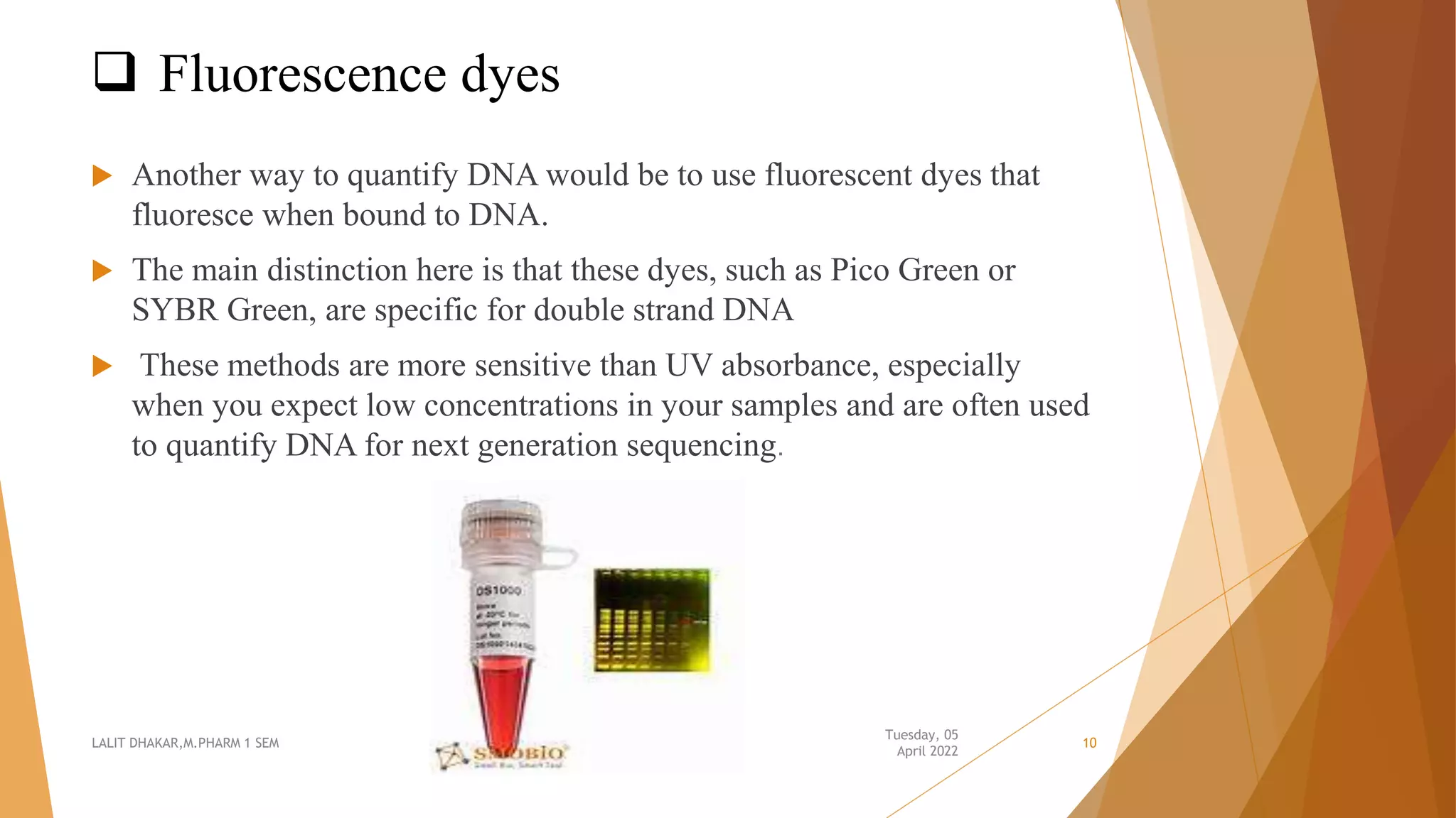 Estimation of DNA and RNA | PPTX