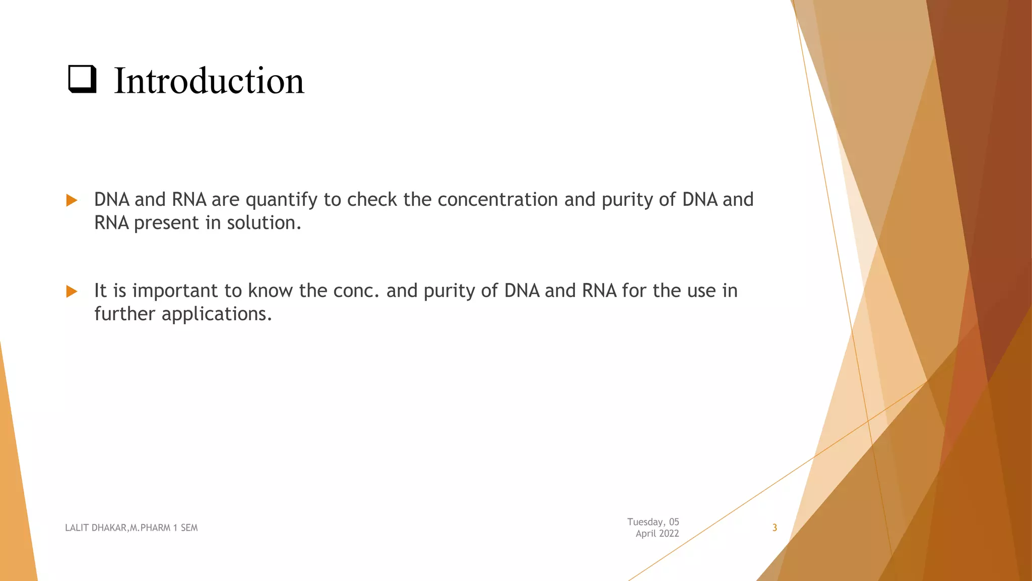 Estimation of DNA and RNA | PPTX