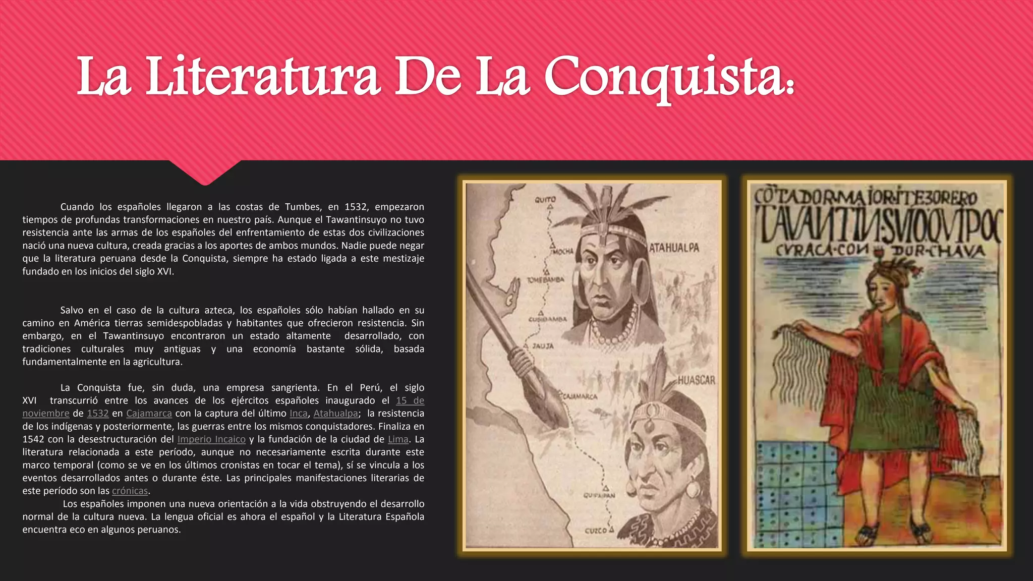 La literatura de la conquista | PPTX