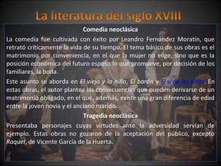 La literatura del siglo xviii | PPT
