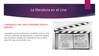 La literatura en el cine | PPTX