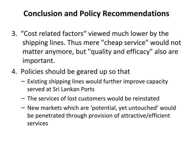 Sri Lanka's Maritime Hub Vision: An Analysis of Potentially Supportive ...