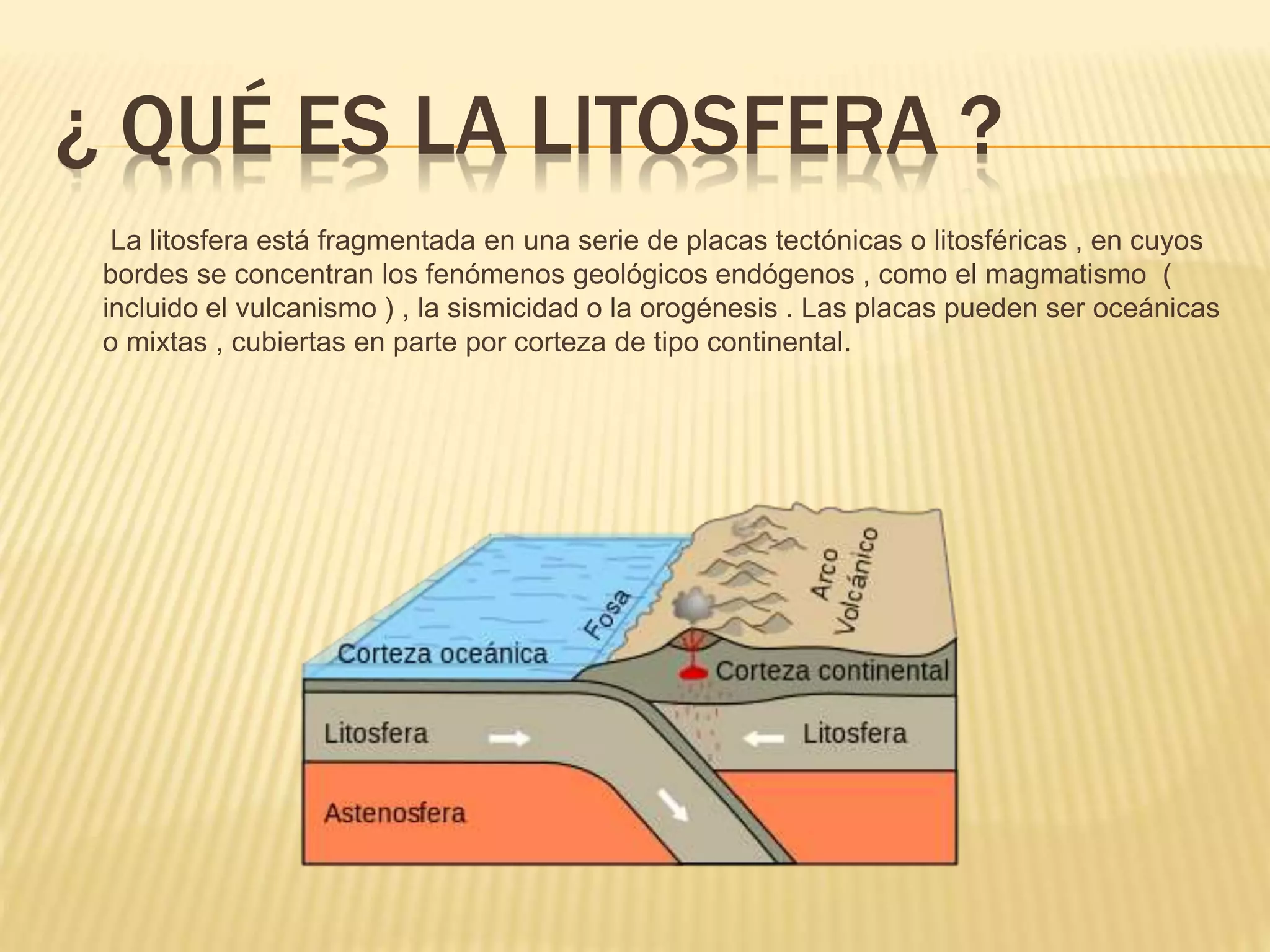 La litosfera | PPTX