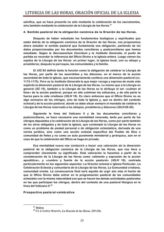 La liturgia de las horas, oración oficial | PDF