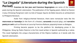 “La+Llegada”+(Literature+during+the+Spanish+Period).pptx
