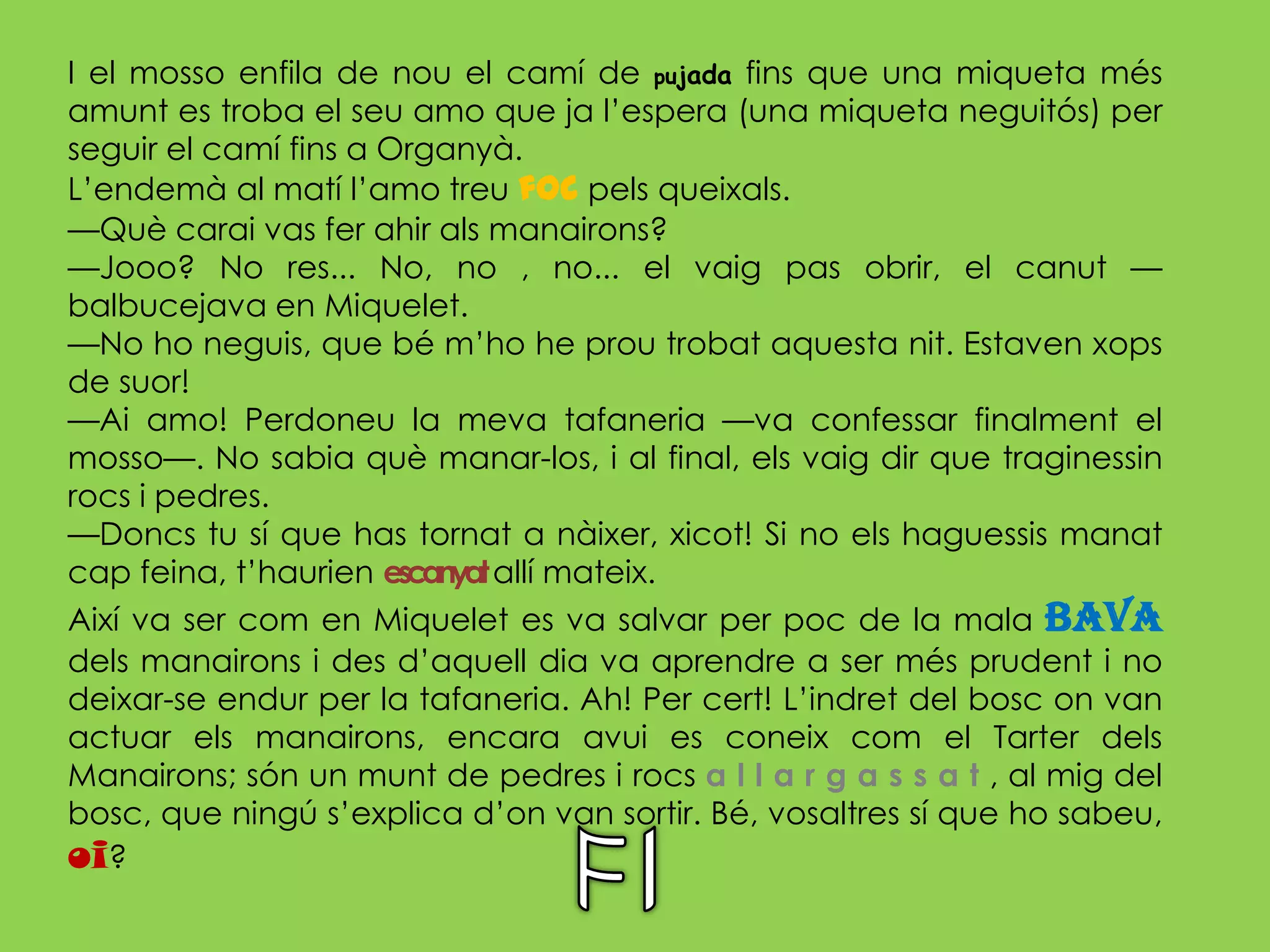 La llegenda dels manairons | PPTX