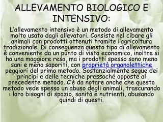 L’ allevamento | PPTX