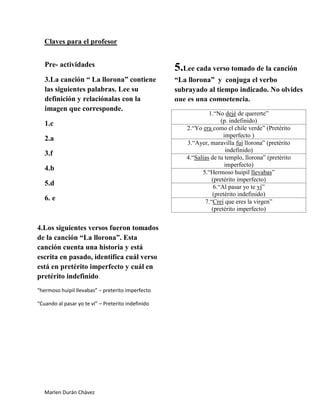 La llorona actividades didácticas | PDF