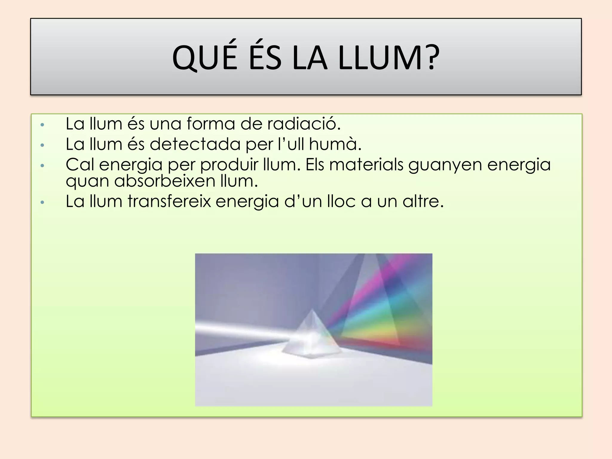 La llum, Català | PPTX
