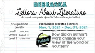 NCompass Live: Letters About Literature 2021 | PPT