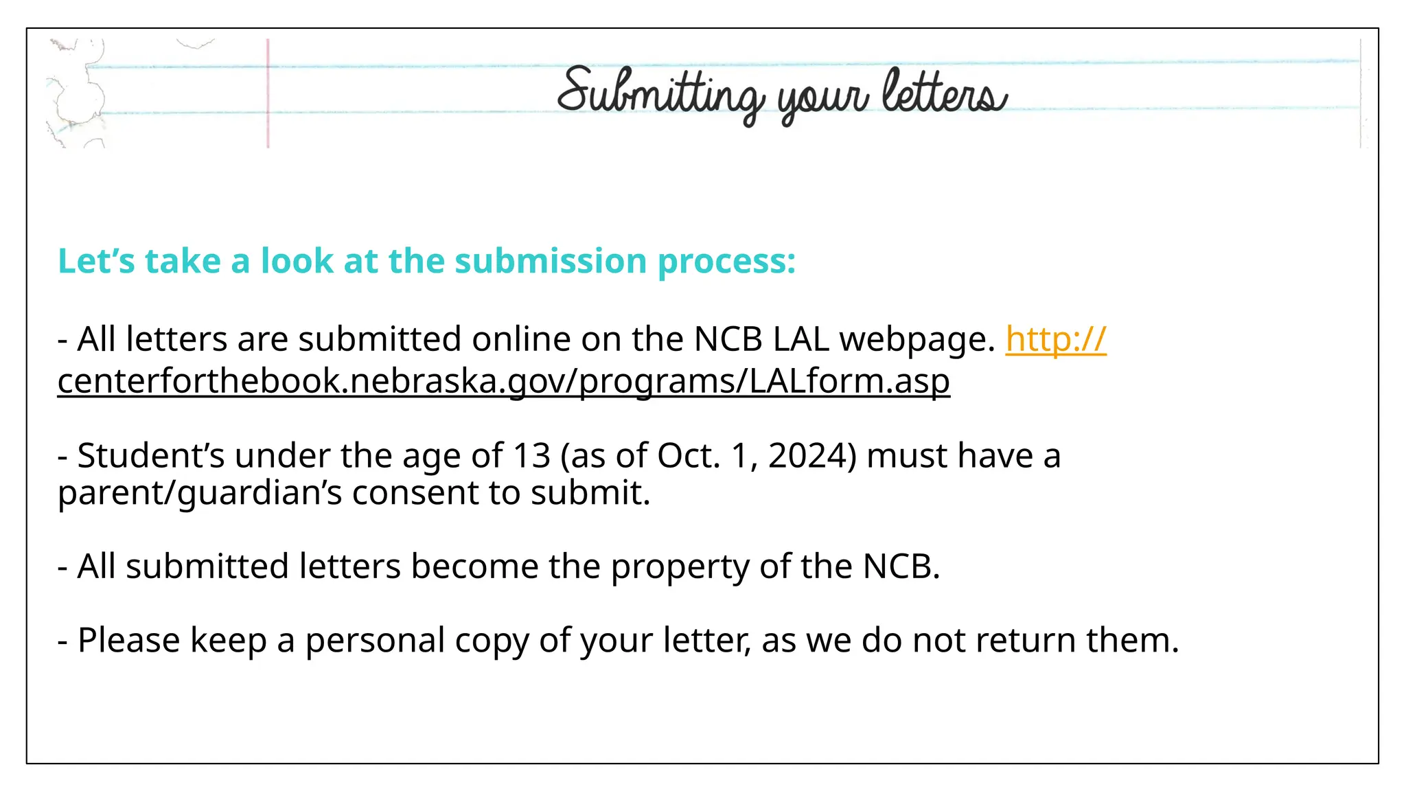 NCompass Live: Letters About Literature 2025 | PPTX