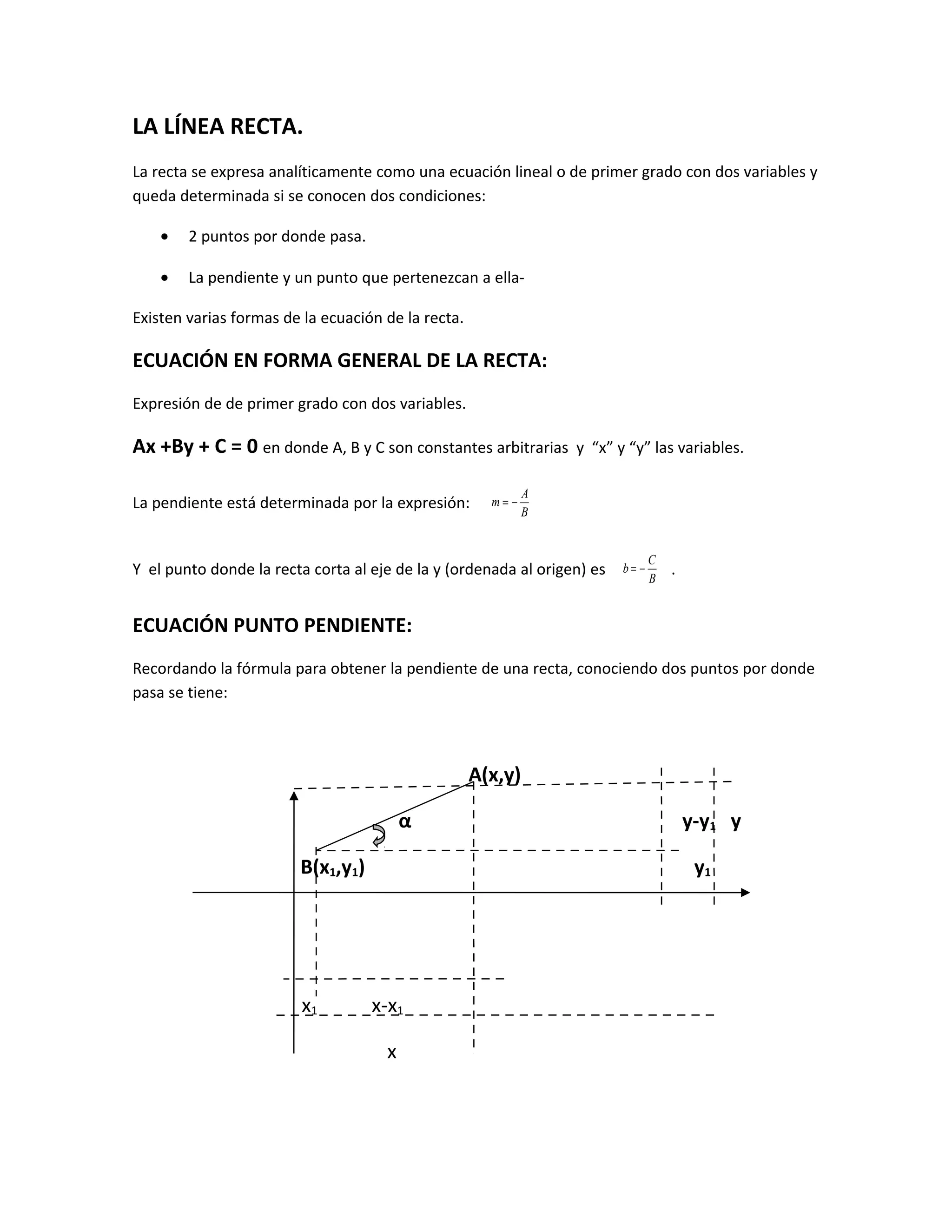 La línea recta | PDF