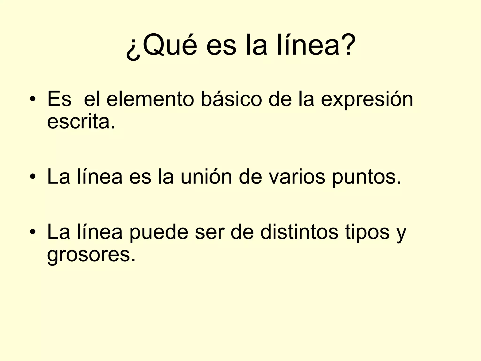 La LíNea Y Sus Tipos. | PPT