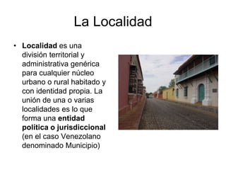 La localidad | PPT