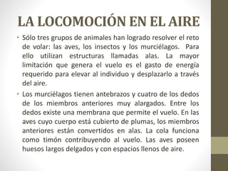 La locomoción de los vertebrados | PPTX
