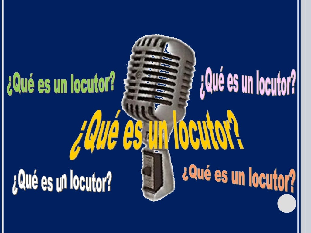 La Locución Y El Locutor En Venezuela Curso De Locución De La Ucv