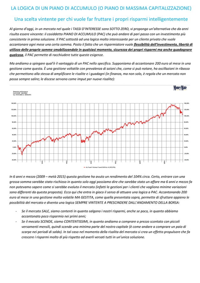 La logica di un piano di accumulo | PDF