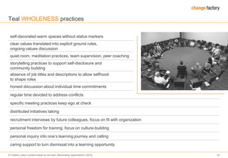 Frederic Laloux Reinventing Organizations | PDF