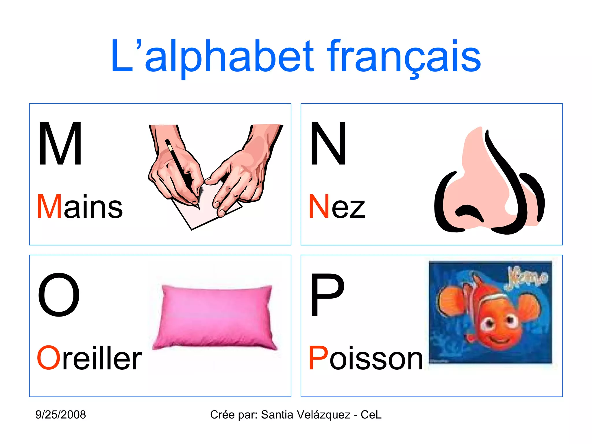 L’alphabet Francais | PDF