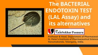 Limulus Amoebocyte Lysate Test and its alternatives | PPT