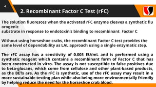 Limulus Amoebocyte Lysate Test and its alternatives | PPT
