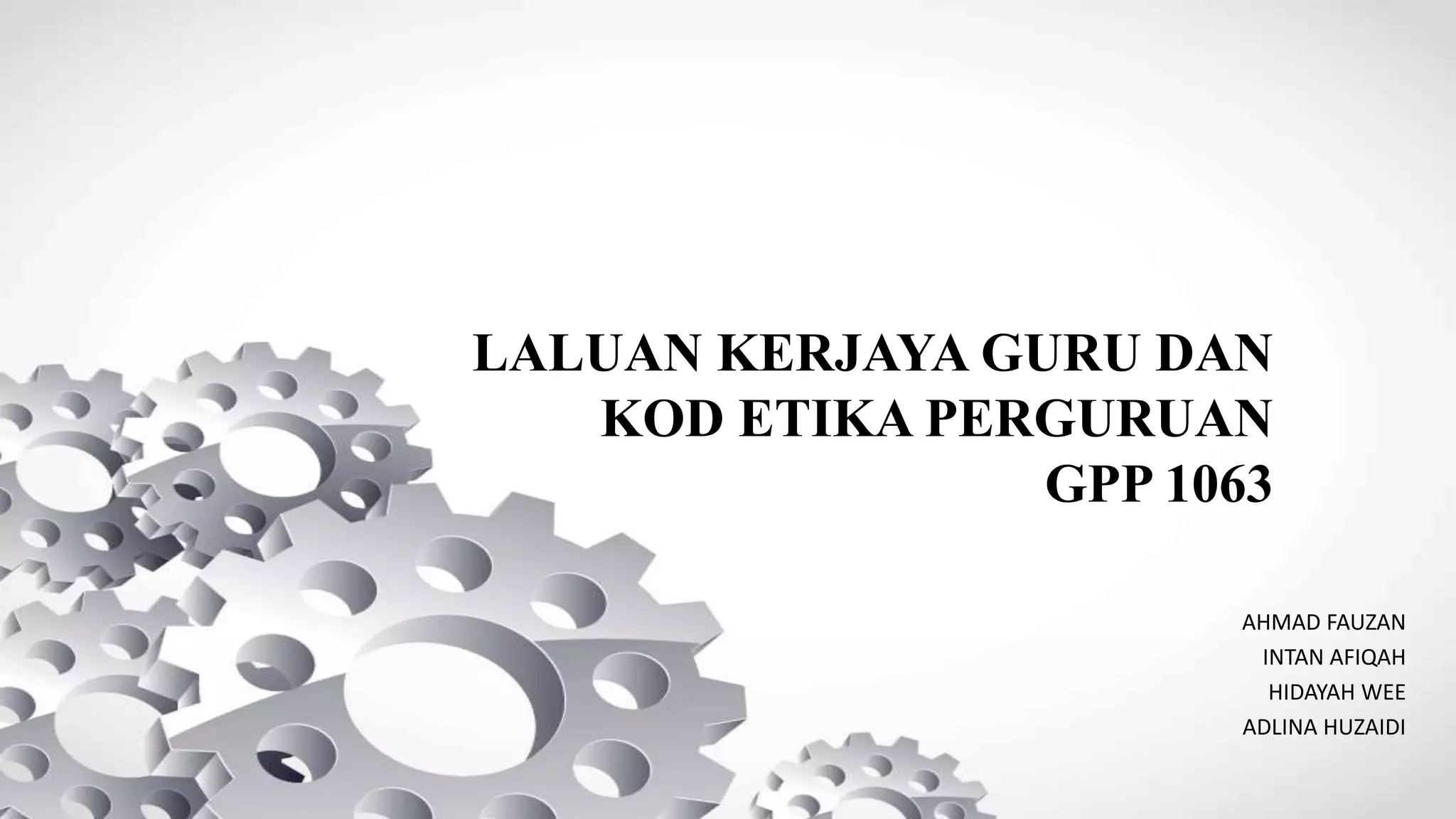 Laluan kerjaya guru dan kod etika perguruan | PPTX