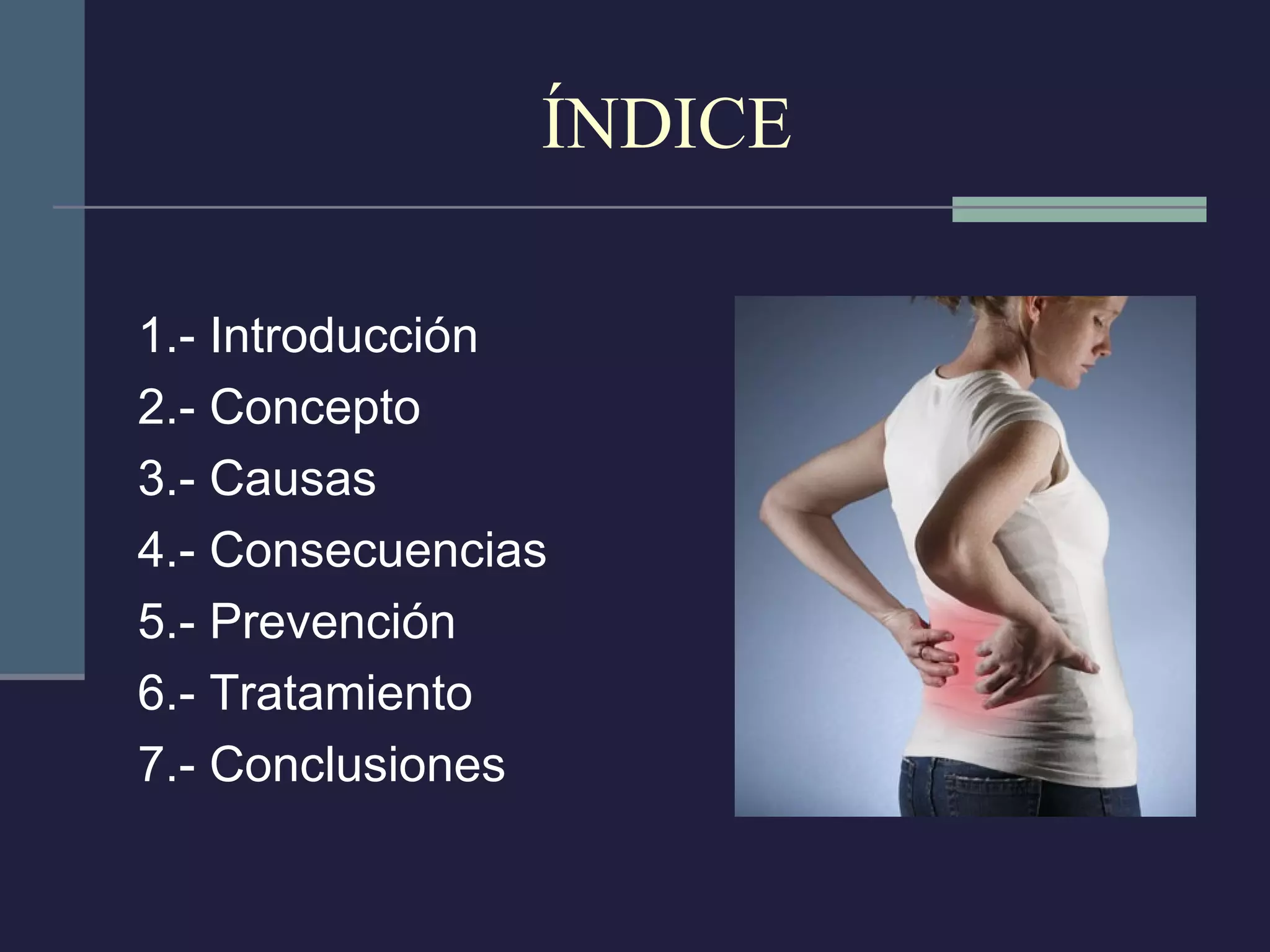 La lumbalgia en el personal de enfermeria | PPT