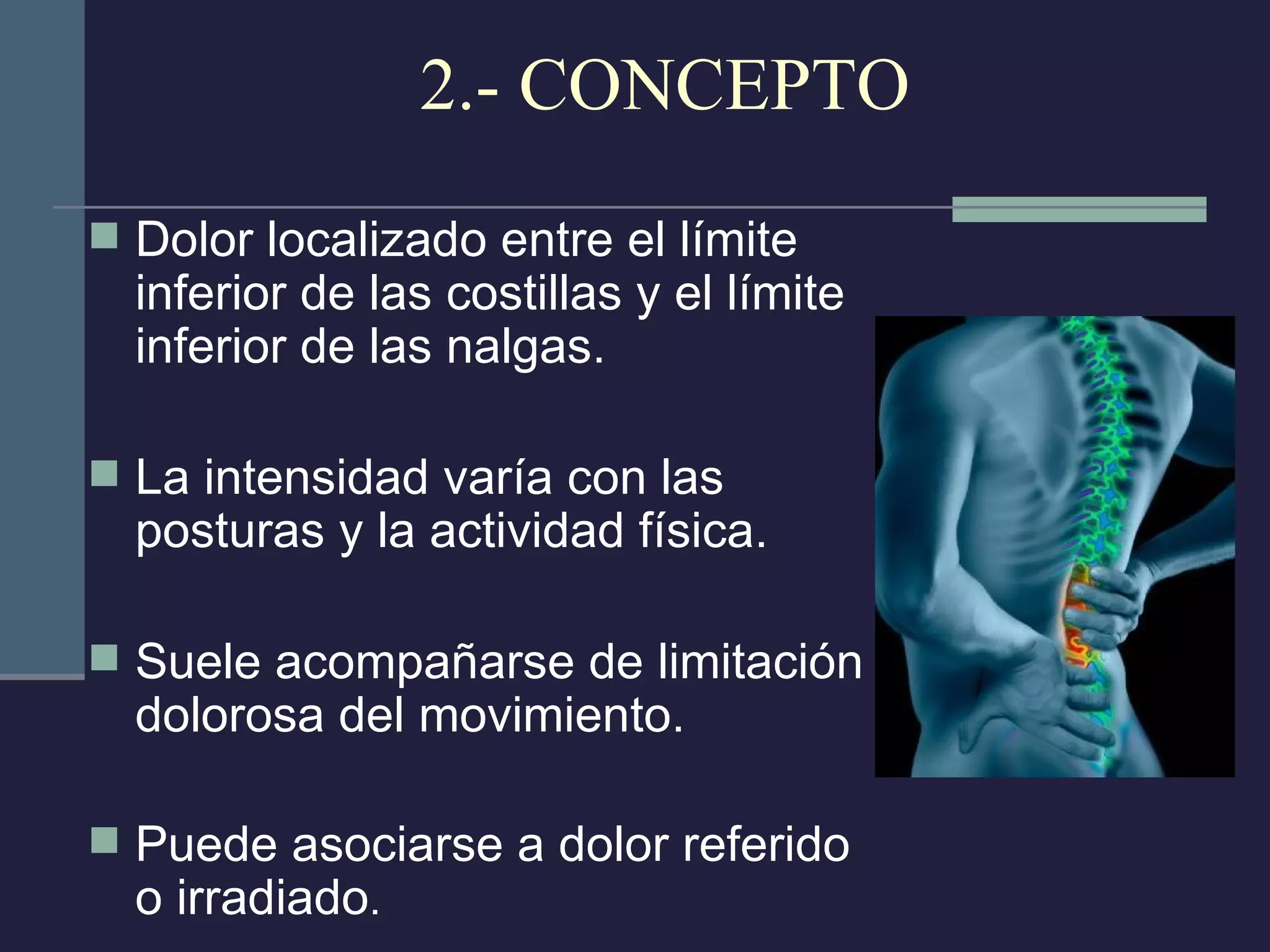 La lumbalgia en el personal de enfermeria | PPT